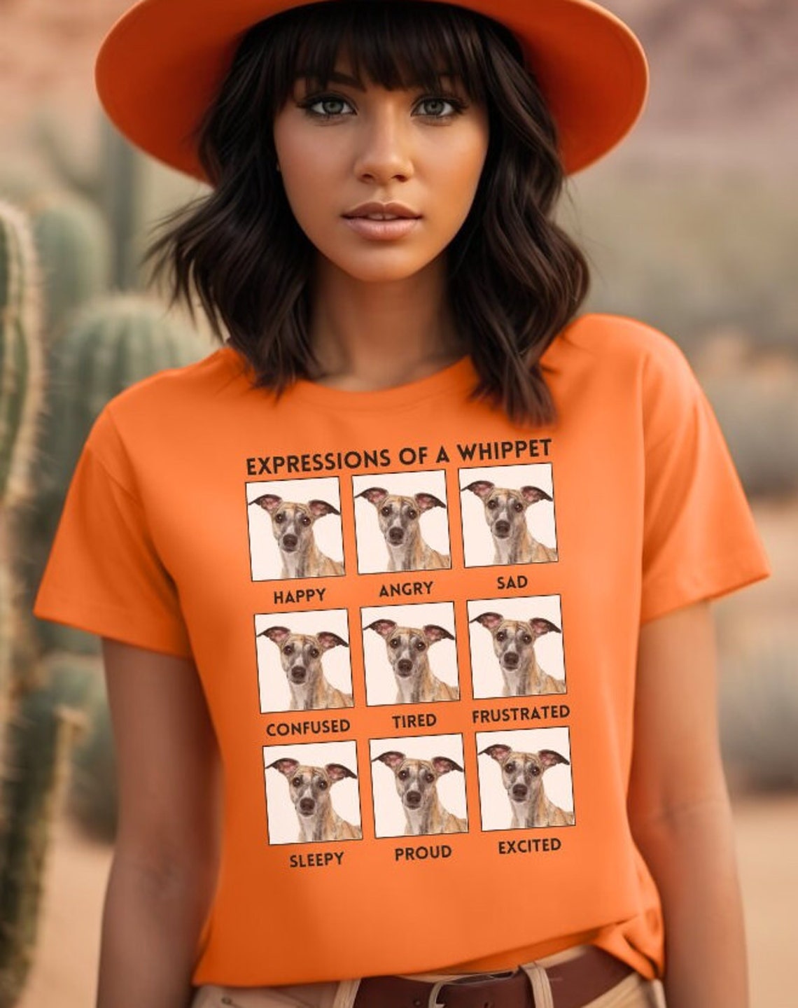 Expressions of a Whippet T-shirt, Whippet Lover Tee Funny & Sarcastic ...