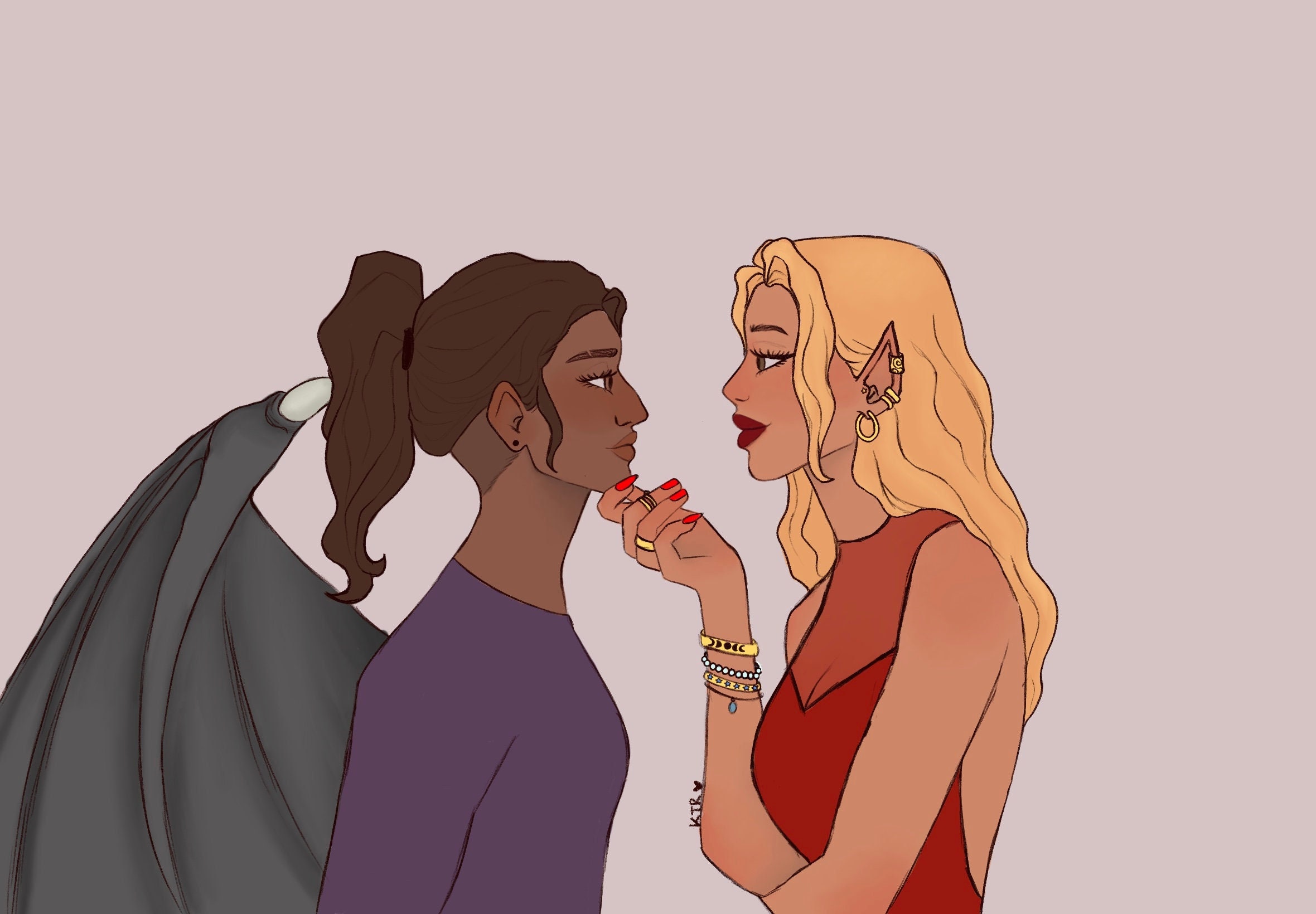 Mor X Emerie Fanart | SJM Fanart | Acotar Fanart | Digital Art Print - Etsy