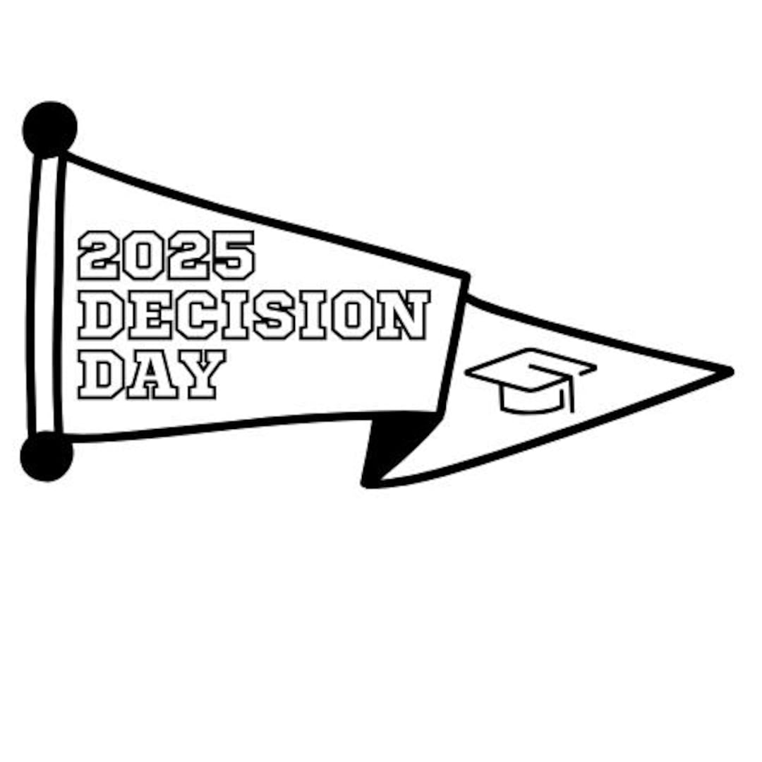 High School College Decision Day 2025 Pennant Digital Download - Etsy