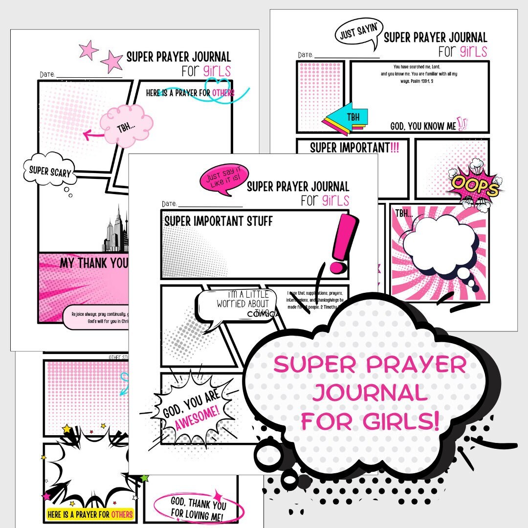 Super Prayer Journal for Girls - Etsy