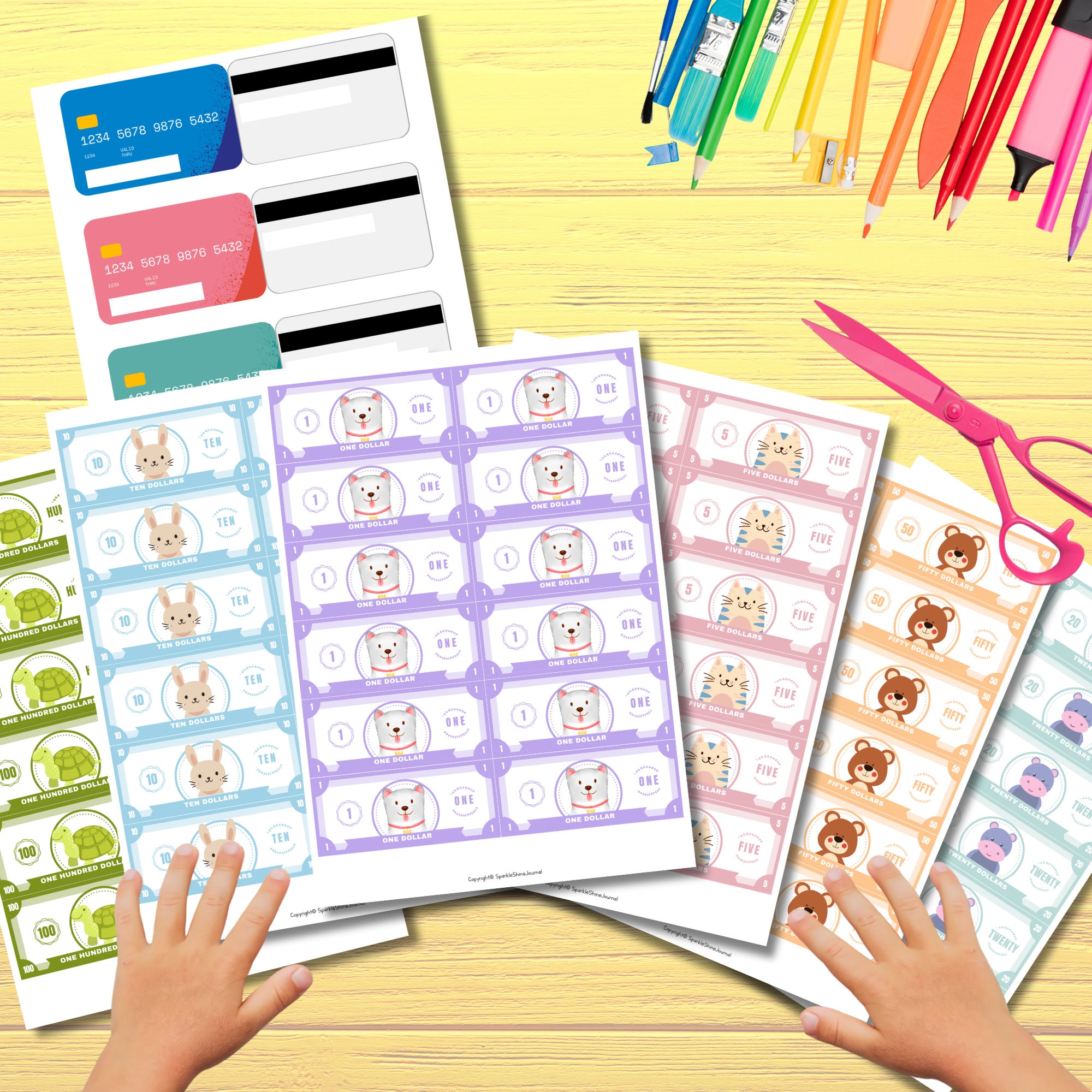 Printable Play Money & Credit Cards - Etsy