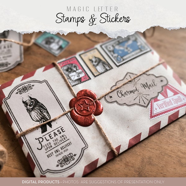 Owl Post Stamp - Etsy