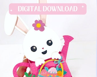 Easter Bunny Box SVG, Watering Can Cut File (digital Download) - Etsy