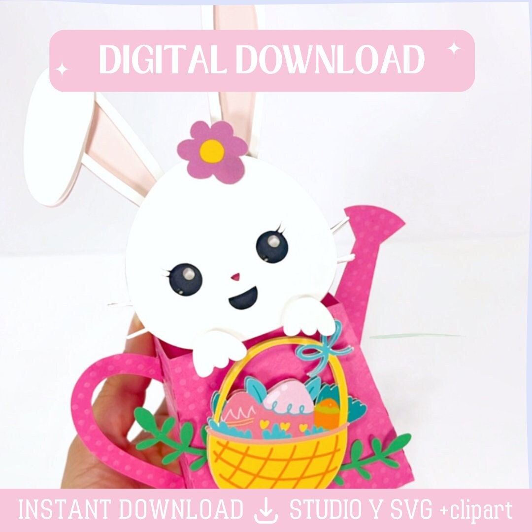 Easter Box Svg, Easter Cut File Cute Bunny Easter SVG | Digital ...
