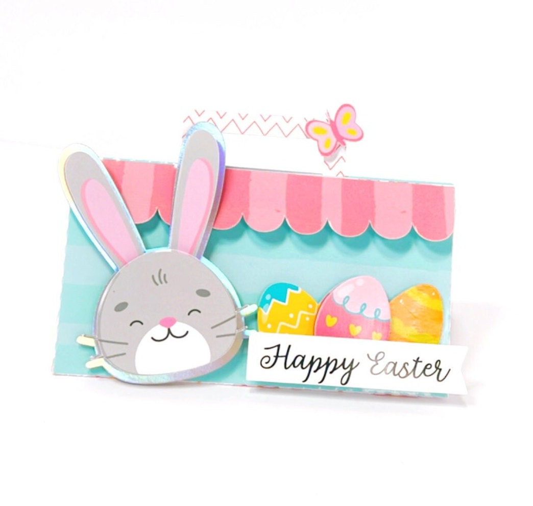 Happy Easter Box Svg, Easter Cut File, Cute Bunny SVG File, Digital ...
