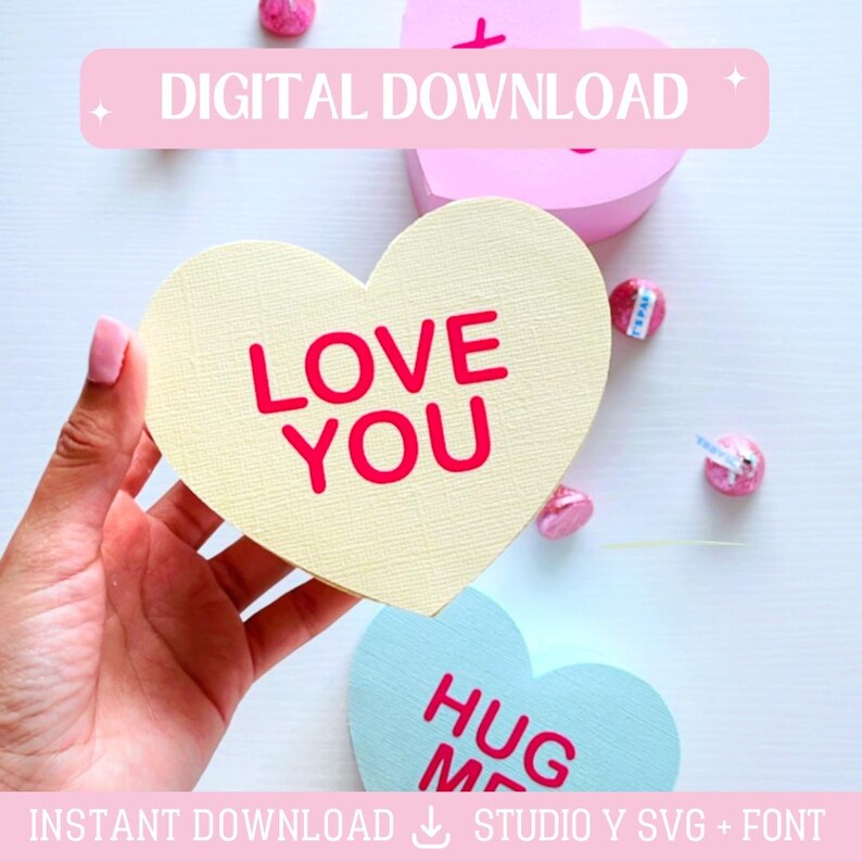 Candy Heart Svg, Heart Box Cut File, Heart SVG, Digital File, Cricut ...