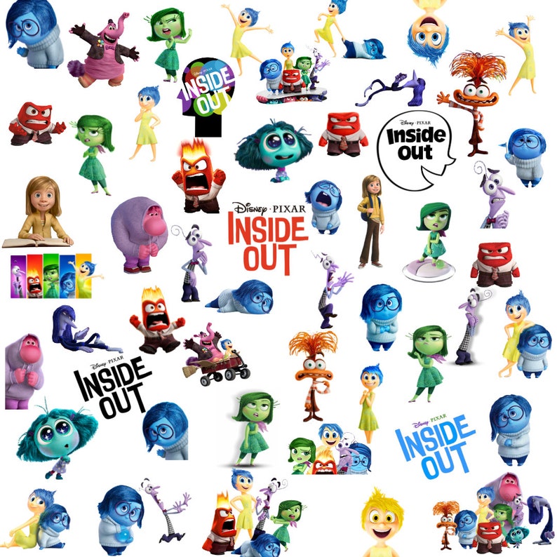 Inside Out 2 Digital Paper Pack: Emotions Cliparts (digital Download ...