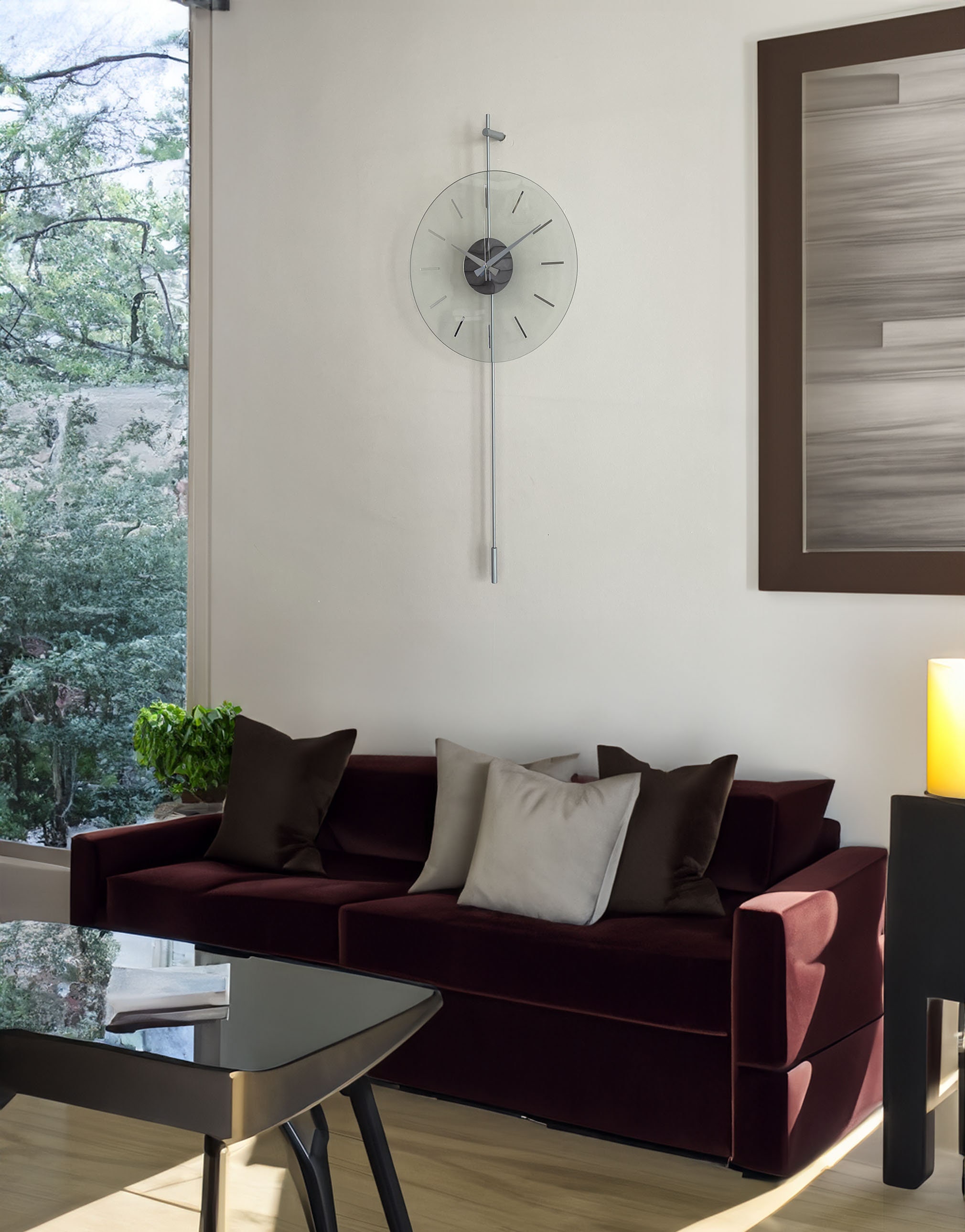 Wall Clock Modern, Minimalist Wall Clock, Unique Wall Clock, Metal Wall ...