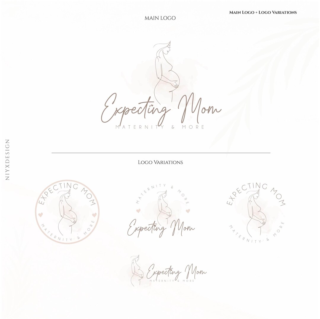 Pregnancy Logo, Motherhood Logo, Pregnant Logo, Mother and Baby Logo ...
