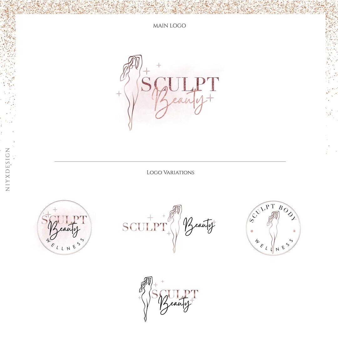 Female Line Art, Body Contouring Logo, Body Sculpt Logo, Wellness Spa ...