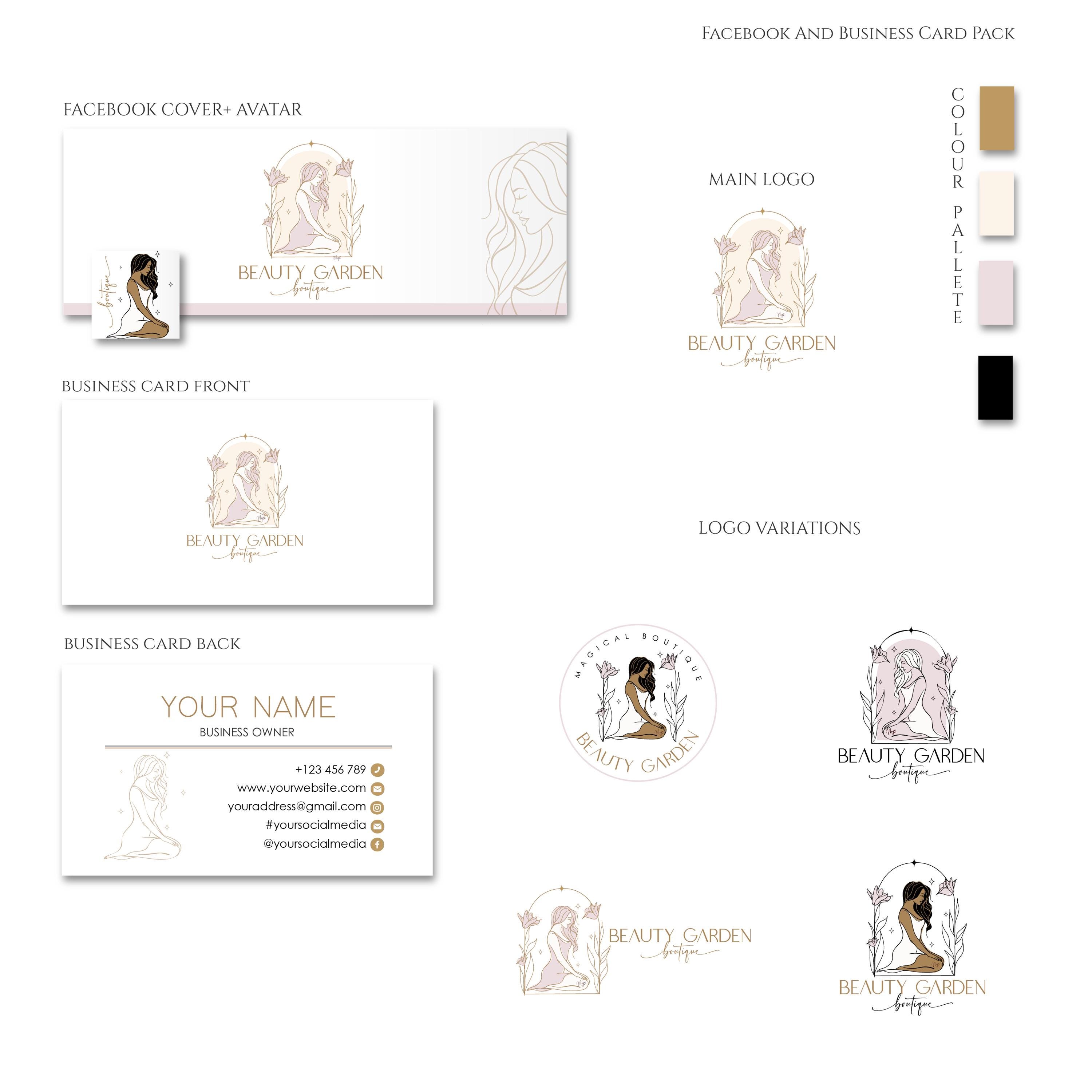 Spiritual Logo - Healing Logo - Mystical Logo - Divine Goddess Logo ...
