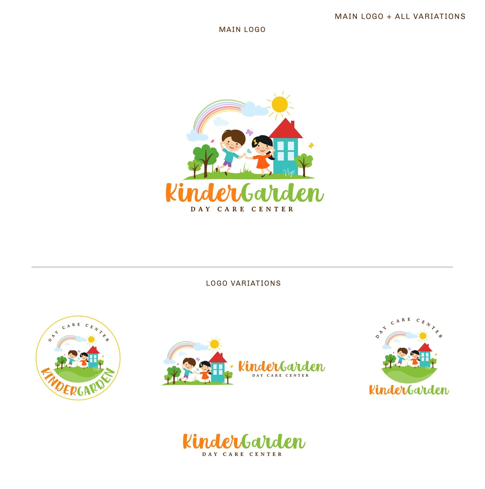 Childcare Logo, Daycare Logo, Preschool Logo, Logo Design, Education ...