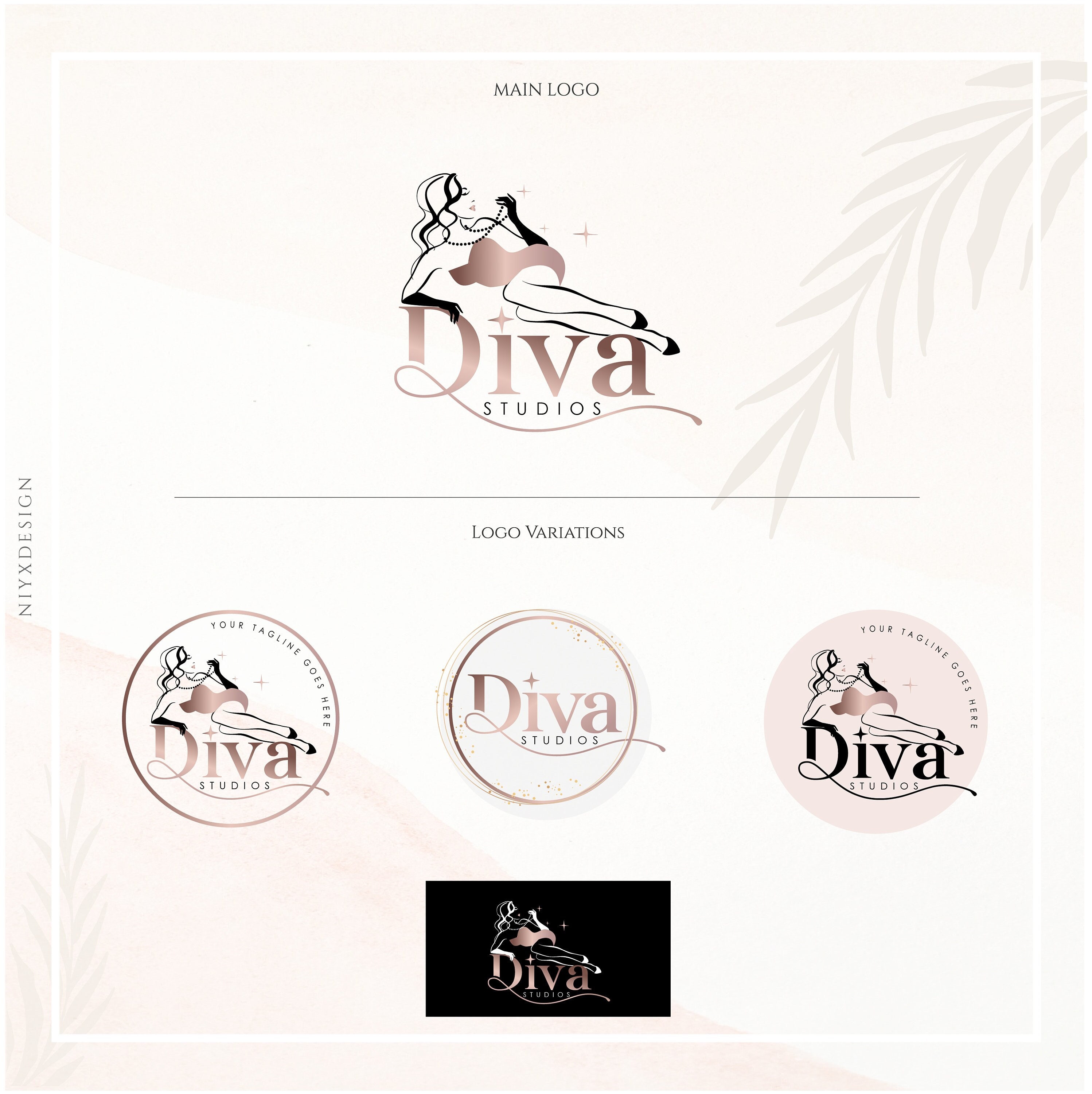 Boudoir Logo, Lingerie Logo, Underwear Logo, Intimate Apparel Logo ...