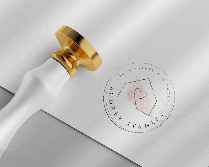 Real Estate Logo, Real Estate Agent Logo, Real Estate Watercolor Logo ...