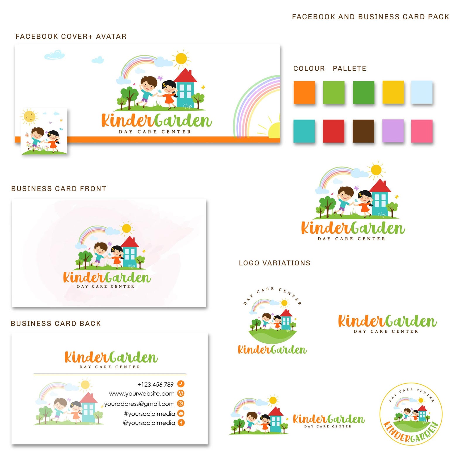 Childcare Logo, Daycare Logo, Preschool Logo, Logo Design, Education ...