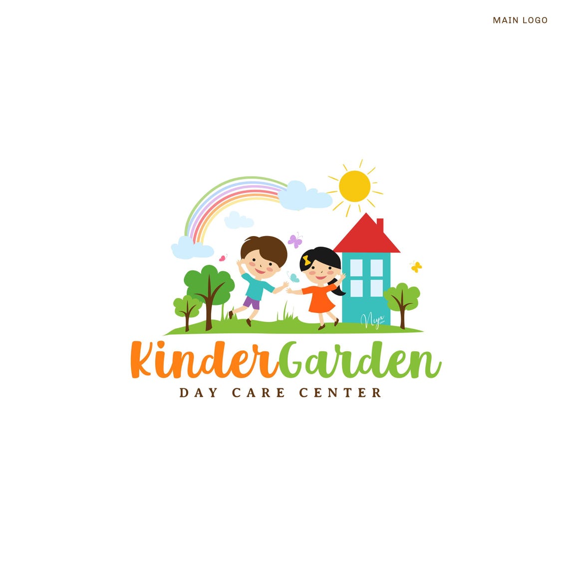 Childcare Logo, Daycare Logo, Preschool Logo, Logo Design, Education ...