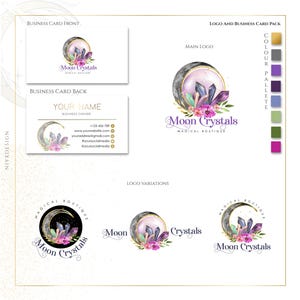 Spiritual Logo - Healing Logo - Mystical Logo - Moon Logo - Celestial ...
