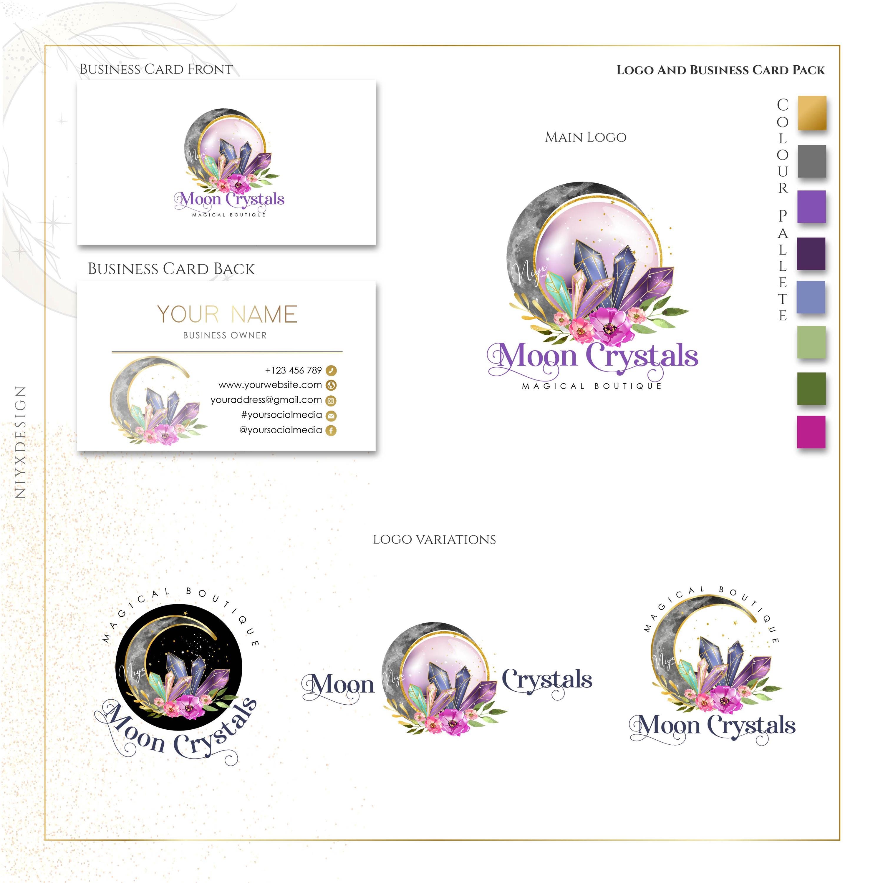 Spiritual Logo - Healing Logo - Mystical Logo - Moon Logo - Celestial ...