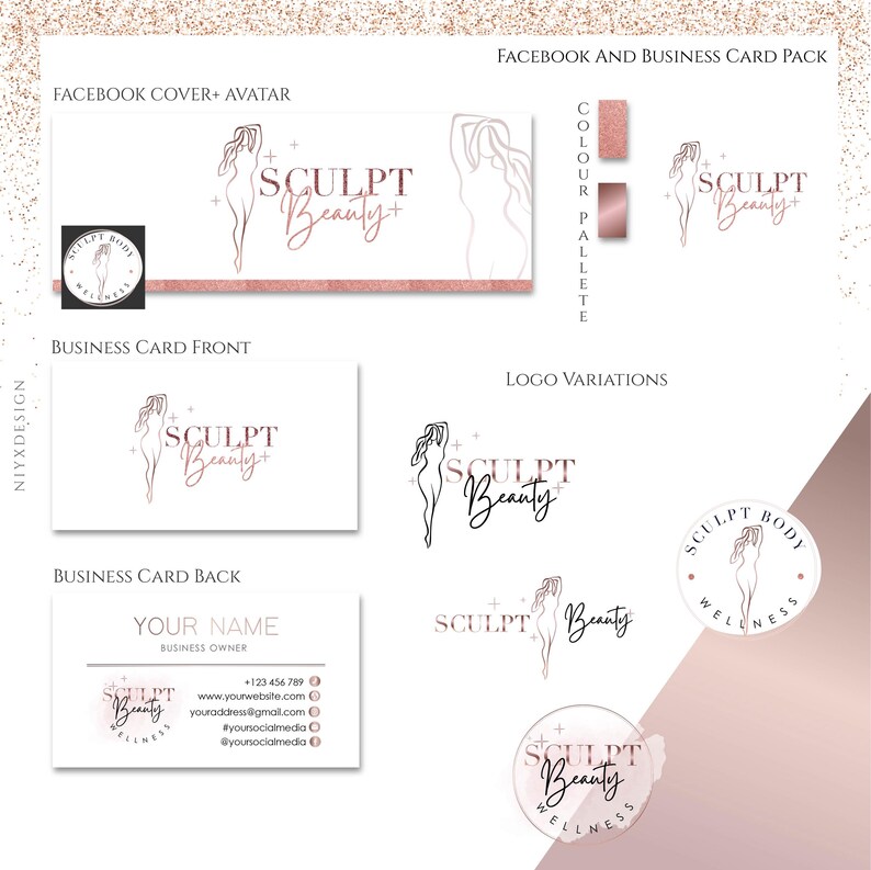 Female Line Art, Body Contouring Logo, Body Sculpt Logo, Wellness Spa ...