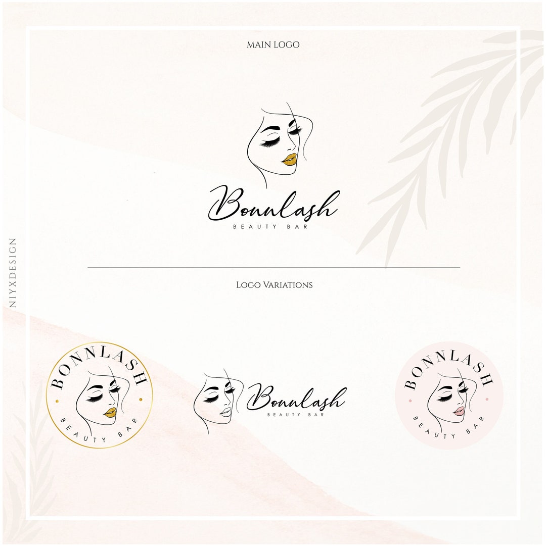 Female Minimal Face Logo, Beauty Logo, Feminine Logo, Hair Stylist Logo ...