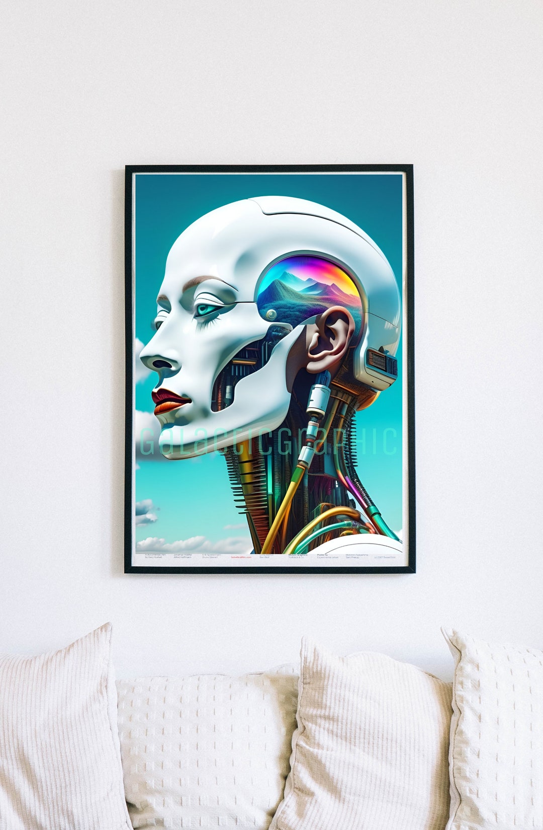 Retro Futuristic Pin-up Fantasy Art Vintage Modern Colorful Hyperreal ...