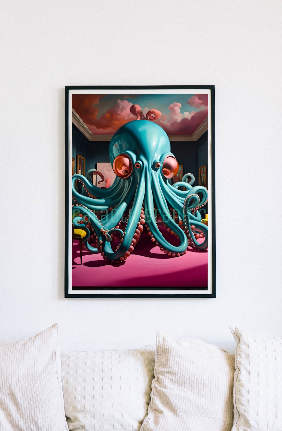 Retro Futuristic Pin-up Fantasy Art Vintage Modern Colorful Hyperreal ...