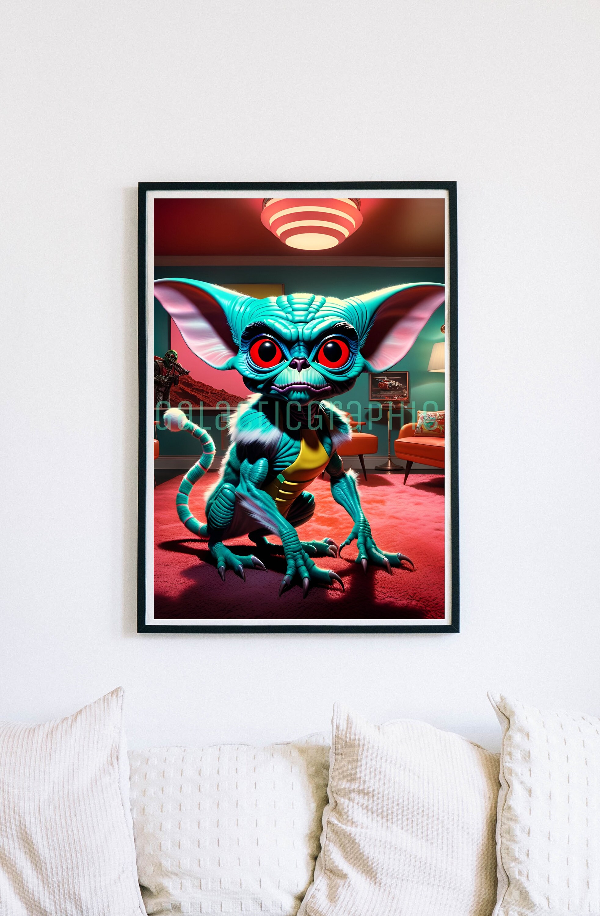 Digital Download Retro Futuristic Pin-up Nature Colorful Modern ...