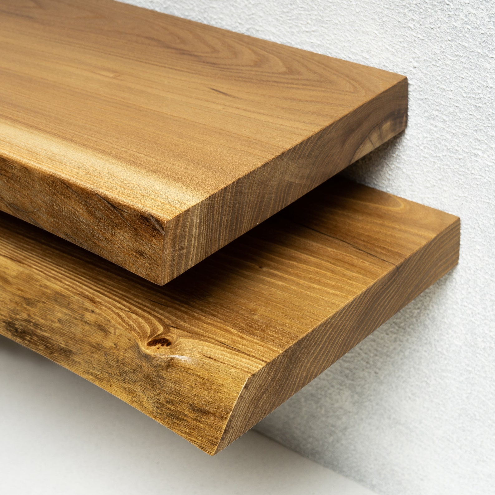 Rustic Wood Wall Shelves Live Edge Book Shelf Bathroom Shelf ...