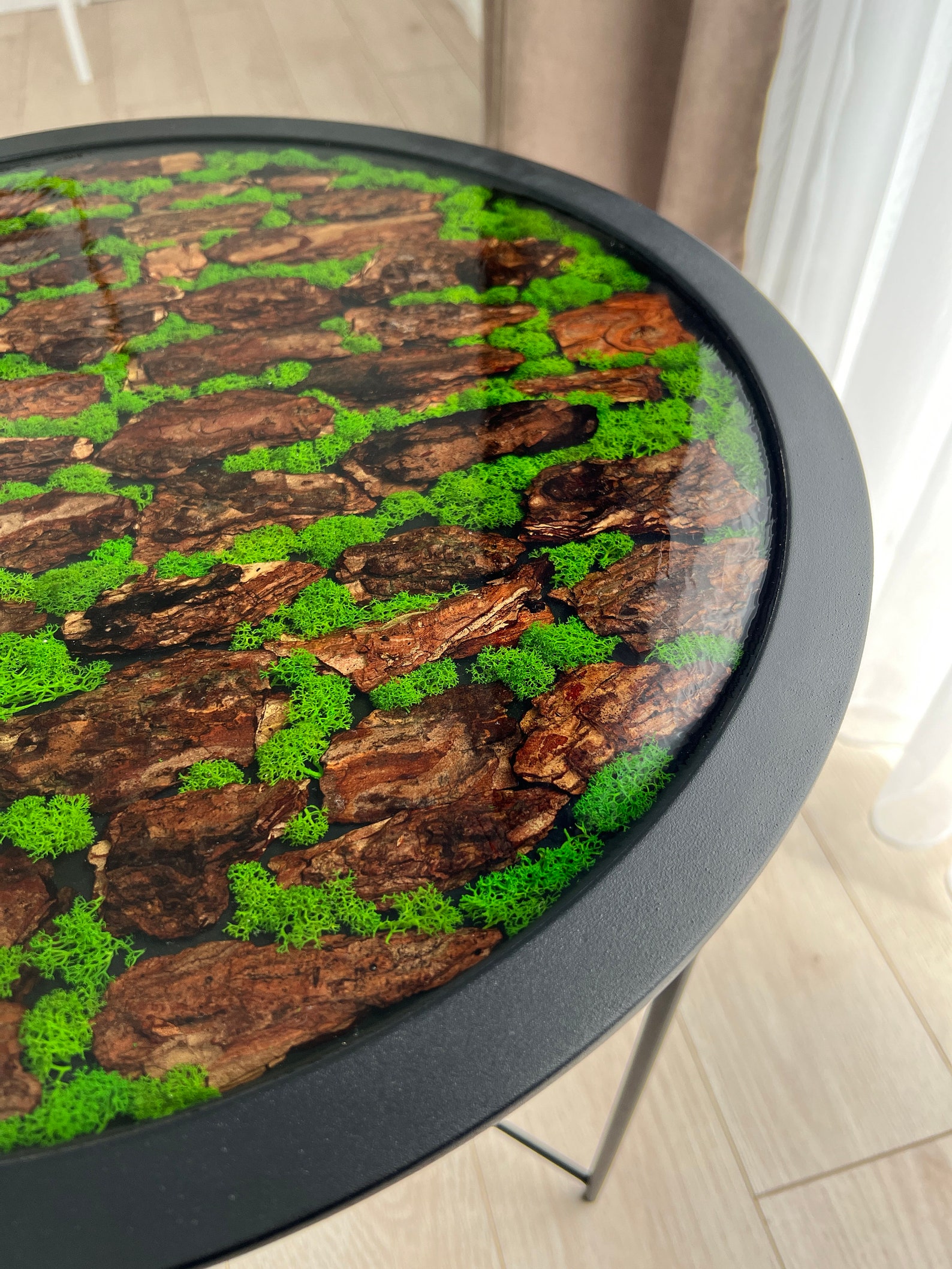 Wine Cork Epoxy Resin Coffee Table: Handmade Art Deco Accent - Etsy
