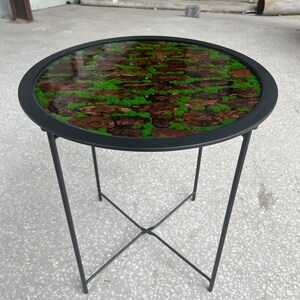 Wine Cork Epoxy Resin Coffee Table: Handmade Art Deco Accent - Etsy