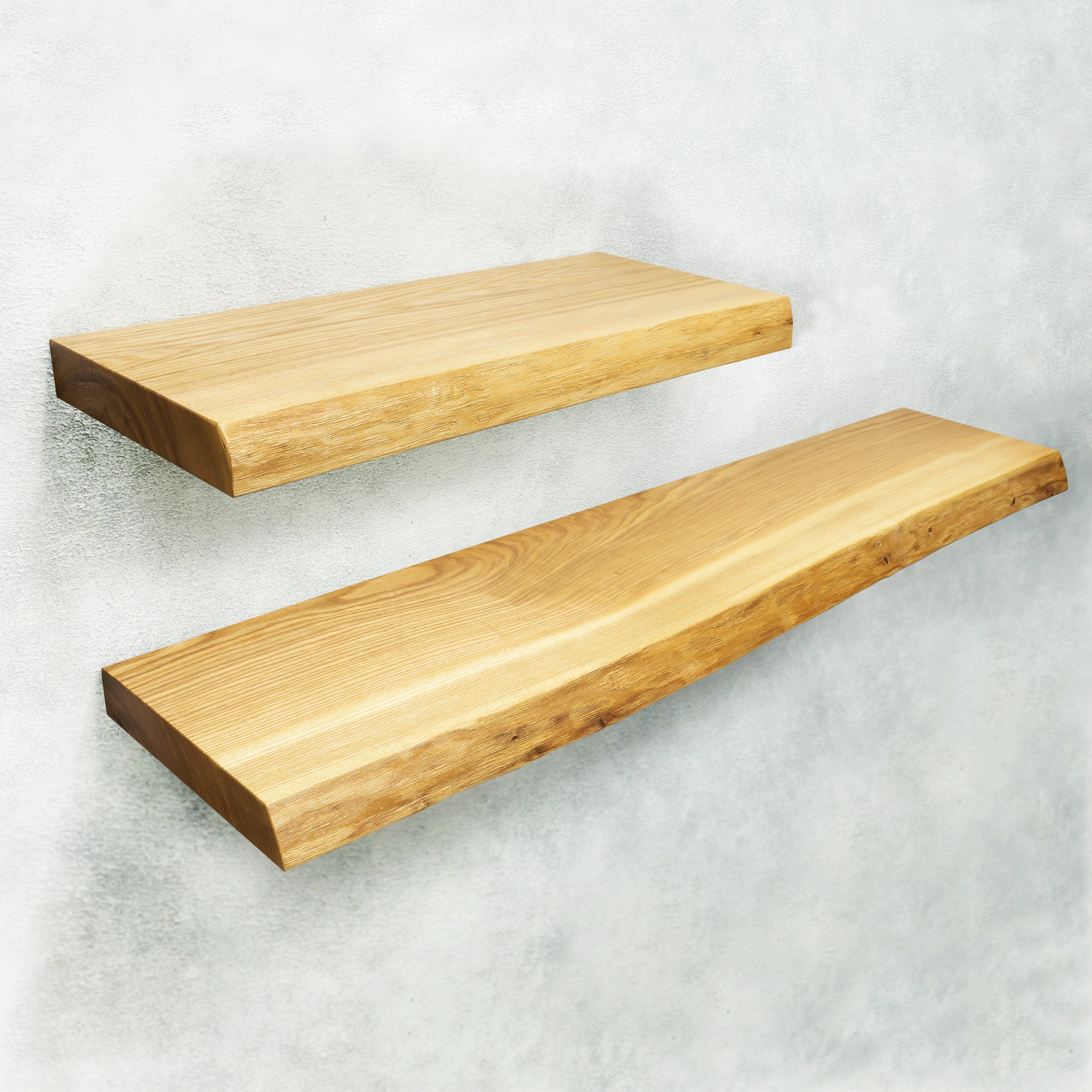 Rustic Wood Wall Shelves Live Edge Book Shelf Bathroom Shelf ...