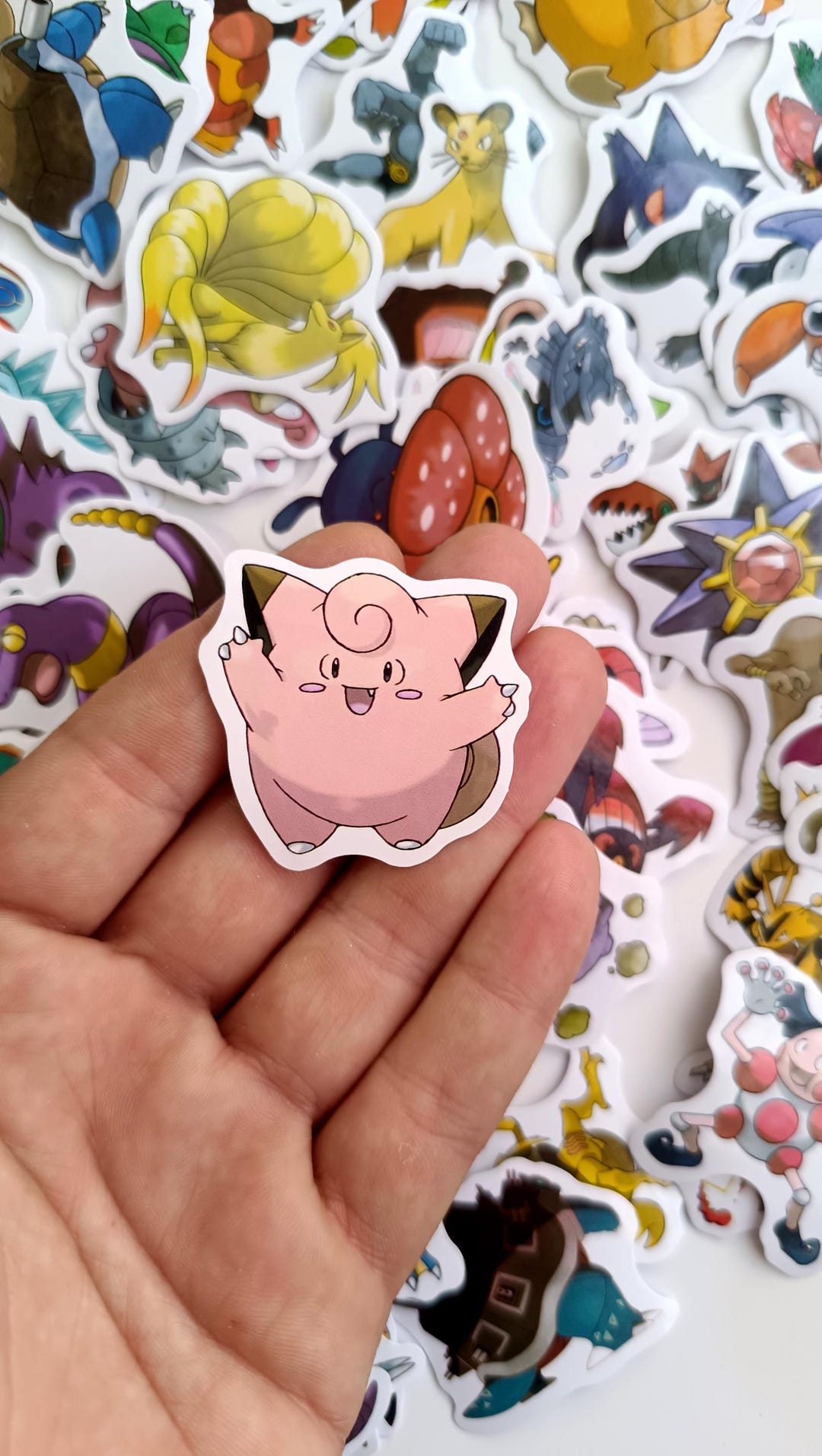 Retro Looking Pokémon Sticker Pack Waterproof Retro Look Decals for ...