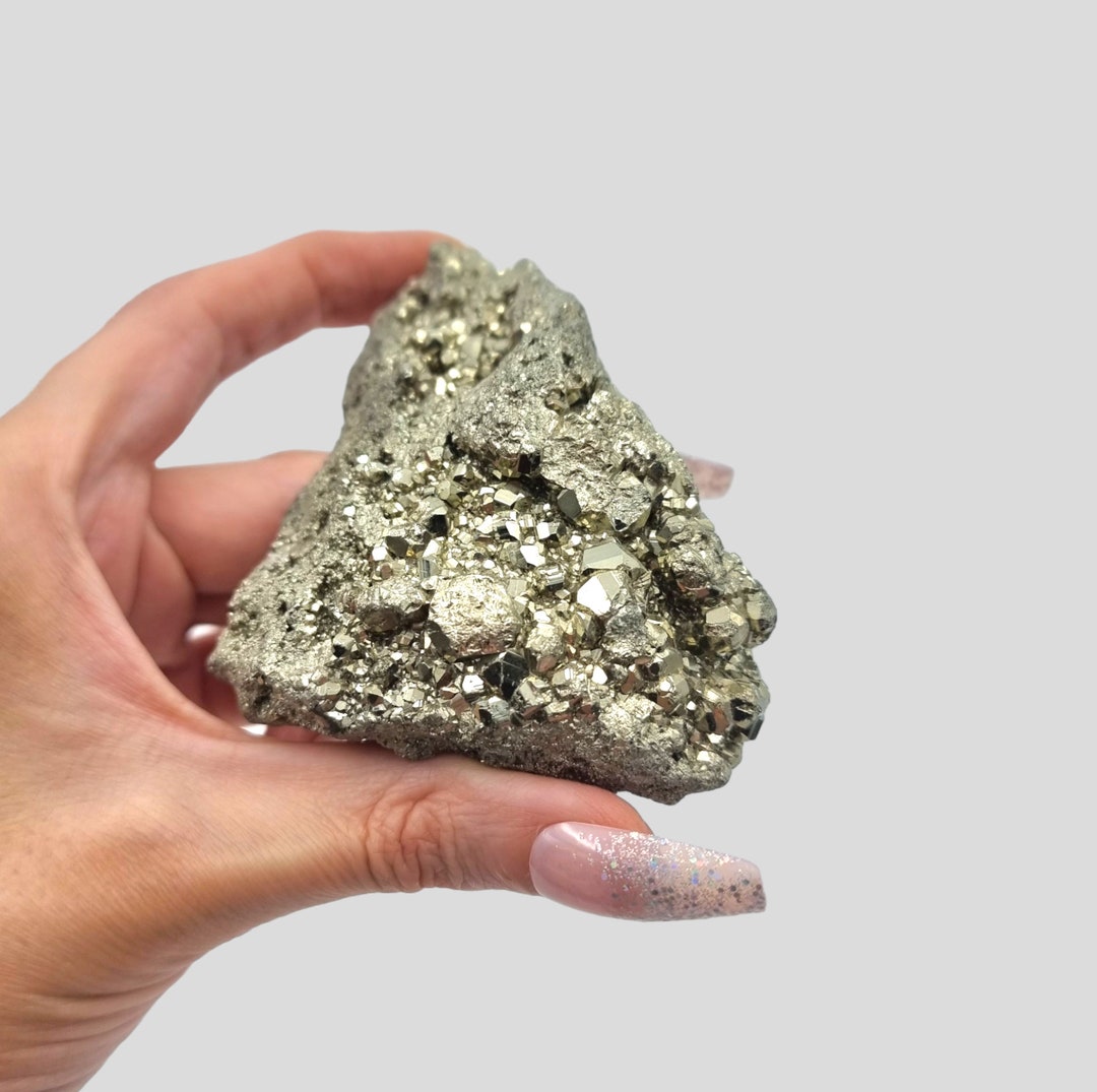 Large Peruvian Pyrite Crystal Cluster, Beautiful Sparkly High Grade ...