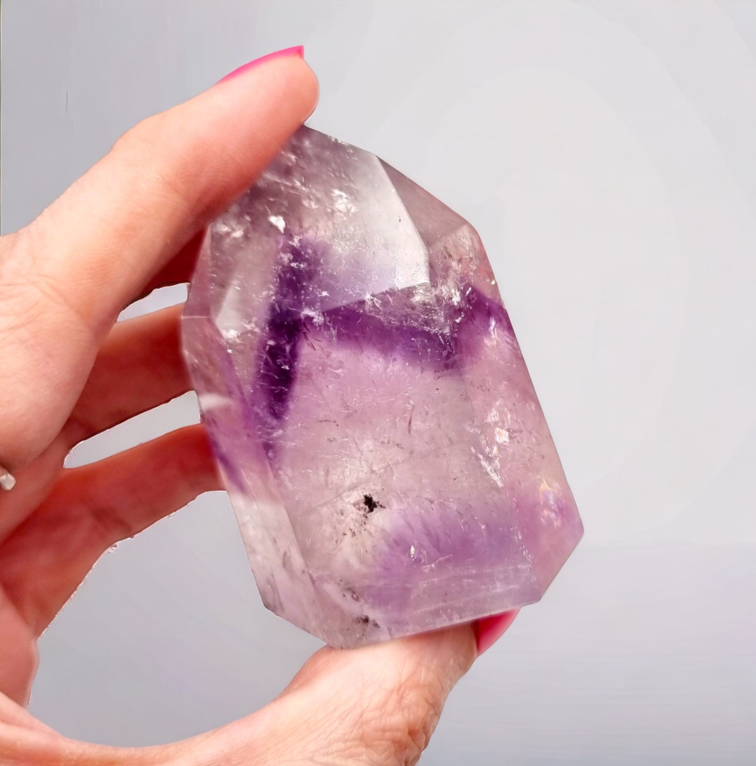 Phantom Amethyst Crystal Polished Tower, High Grade Chunky Purple ...