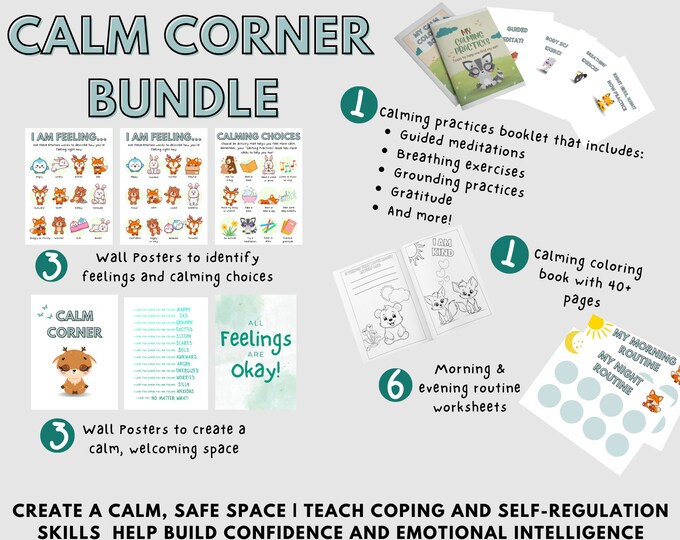 Virtual Calm Down Kit | Digital Coping Skills Tools, Worksheets, and ...