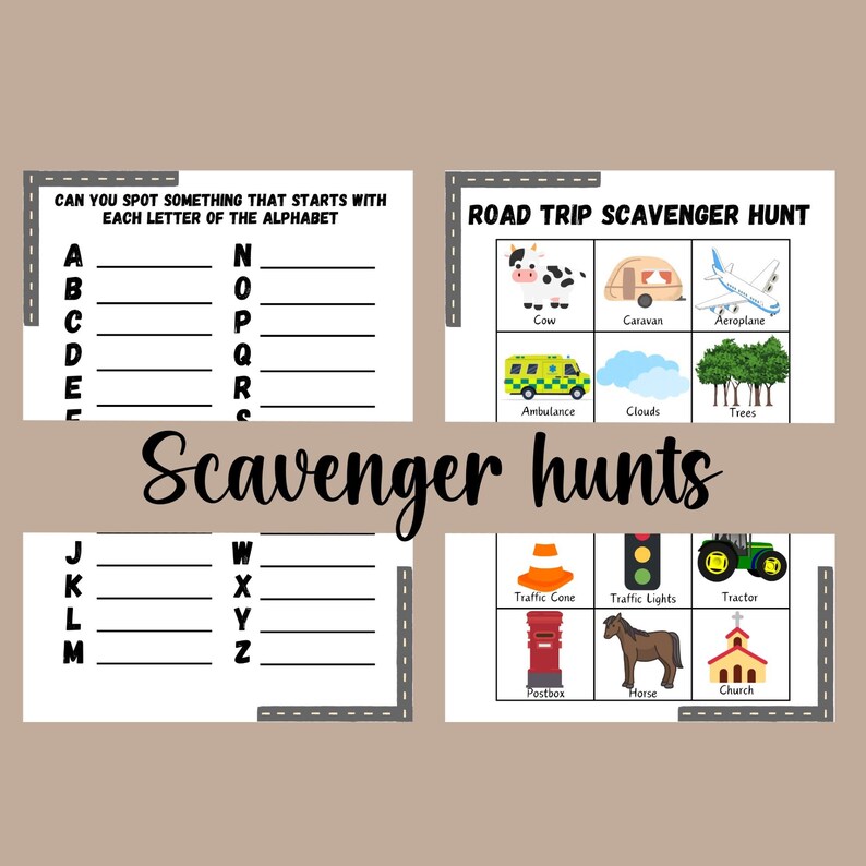 Printable Road Trip Activity Pack - Etsy