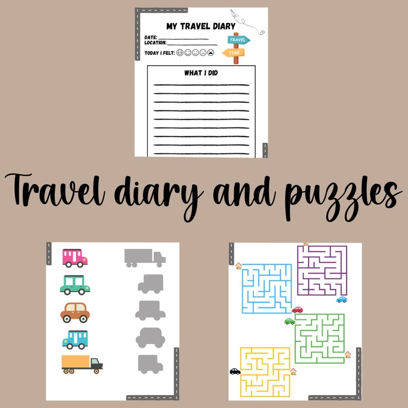 Printable Road Trip Activity Pack - Etsy