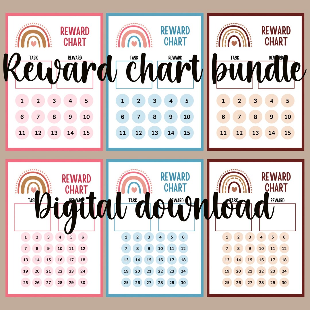 Reward Chart Bundle - Etsy
