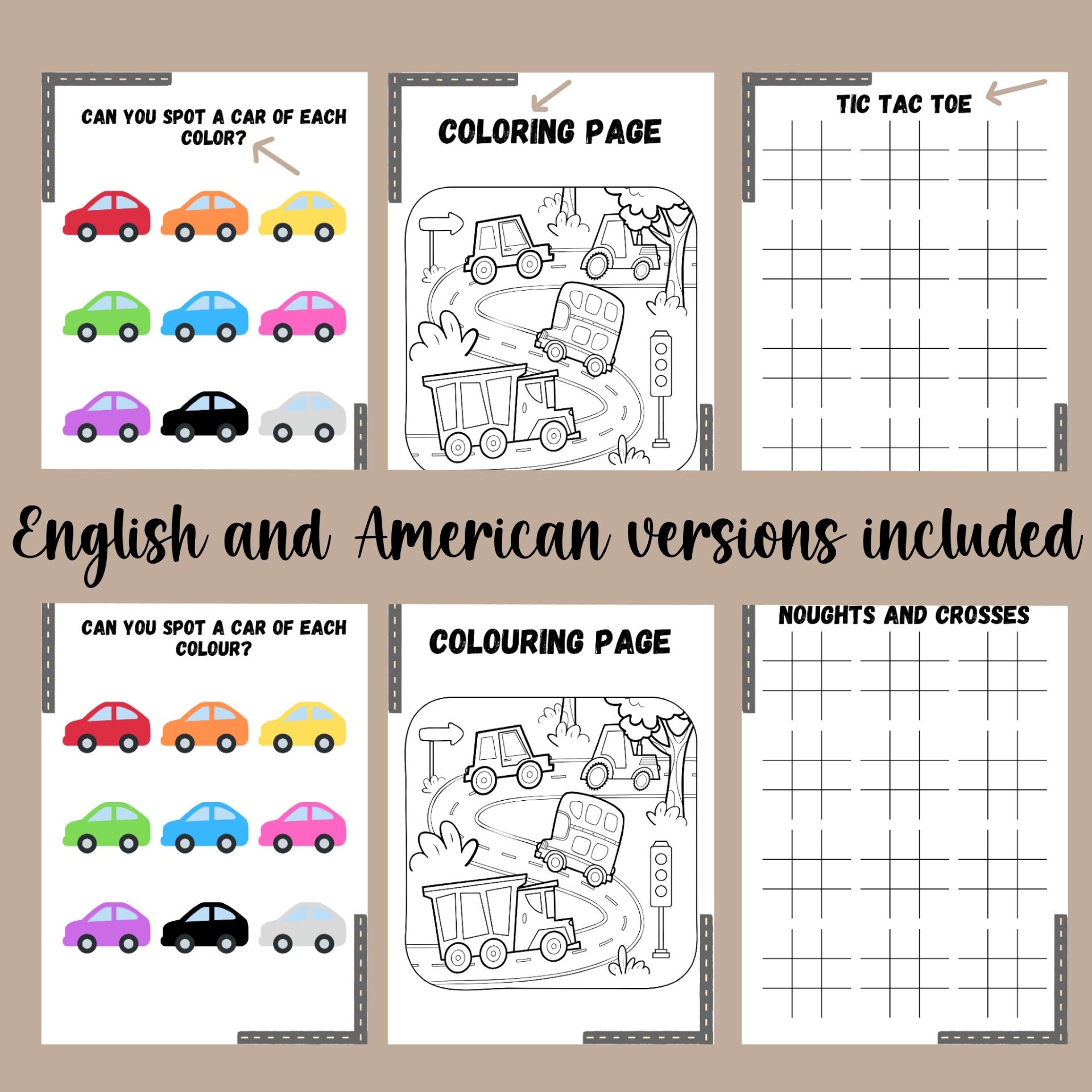 Printable Road Trip Activity Pack - Etsy