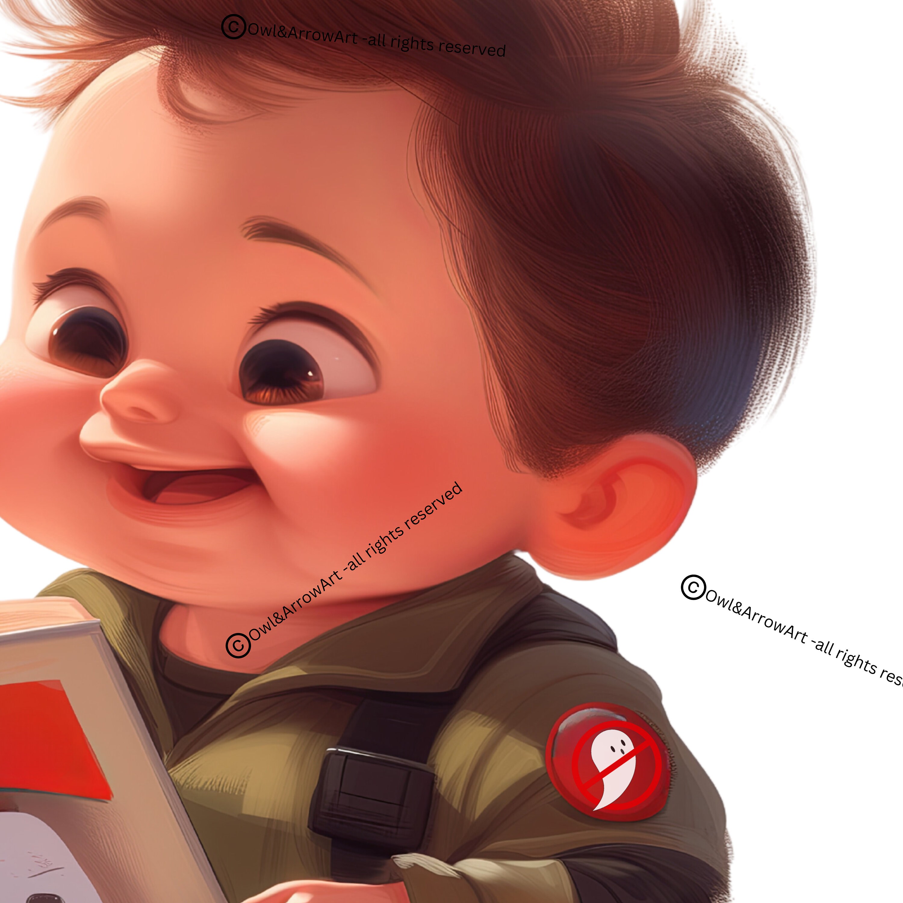 Baby Ghostbuster Nursery Print Set of 7, Ghost Busters Gallery Wall ...