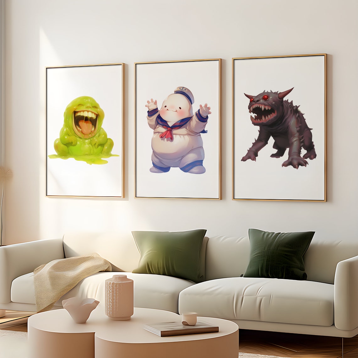Baby Ghostbuster Nursery Print Set of 7, Ghost Busters Gallery Wall ...