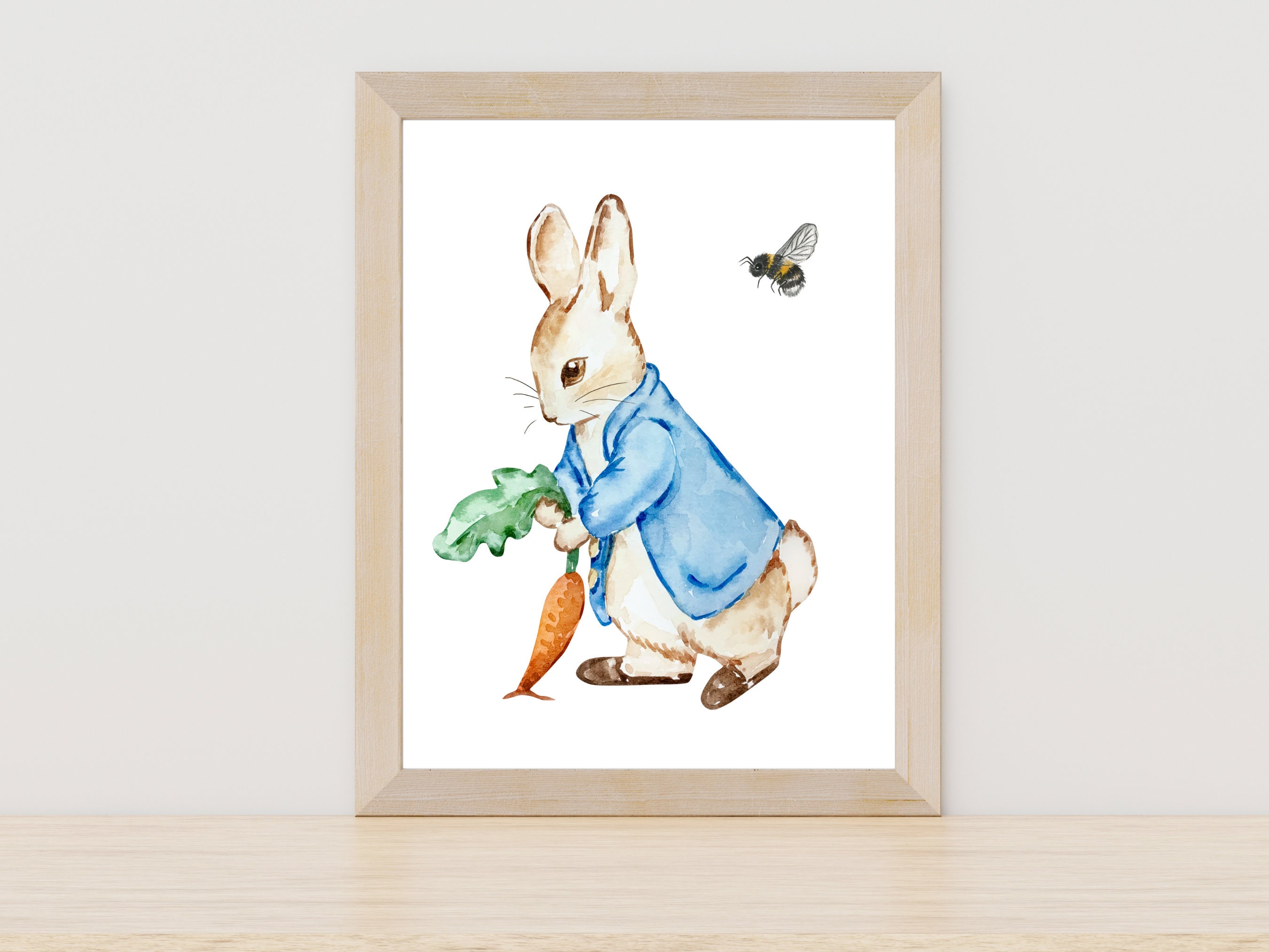Peter Rabbit Nursery Print, Personalized Beatrix Potter Prints, Set of ...