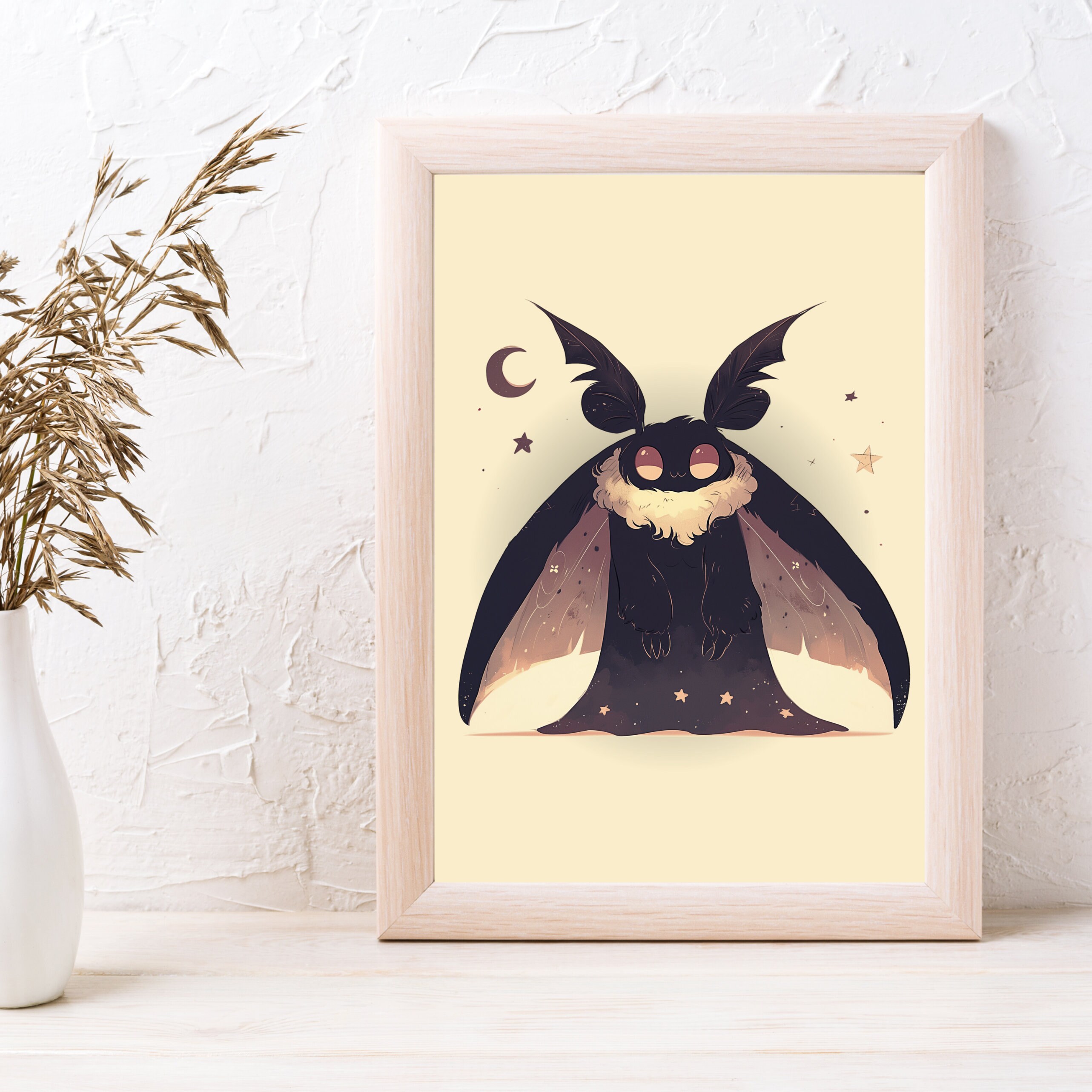 Cryptid Art Print Set of 3, Mothman Art Poster, Wendigo, Cthulhu, Cryptid Nursery Art ...