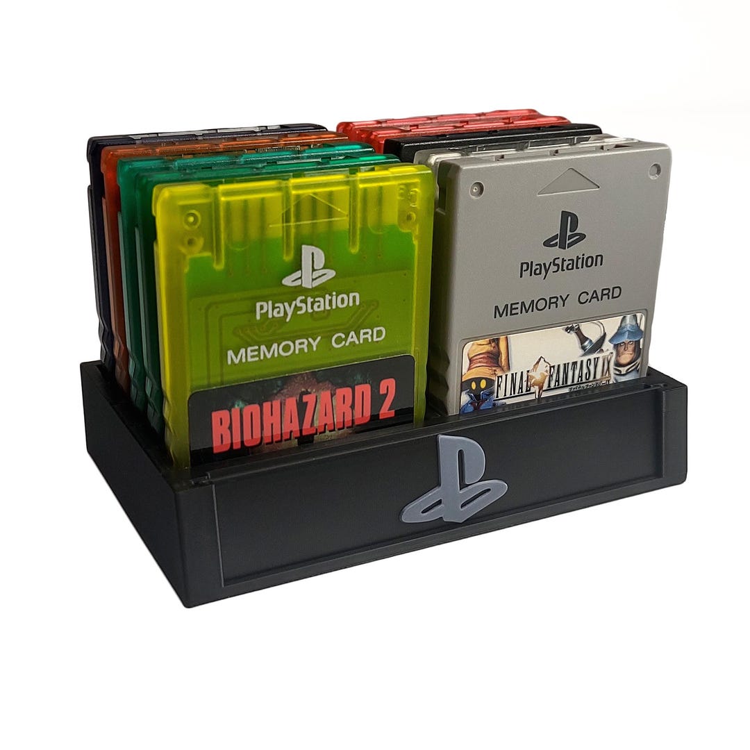 Playstation 1 Psone Memory Card Display & Storage Holder - Etsy