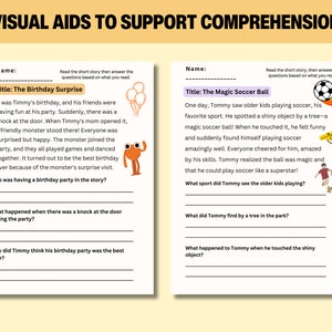 First Grade Reading Comprehension Worksheets 1st Grade Short Stories ...