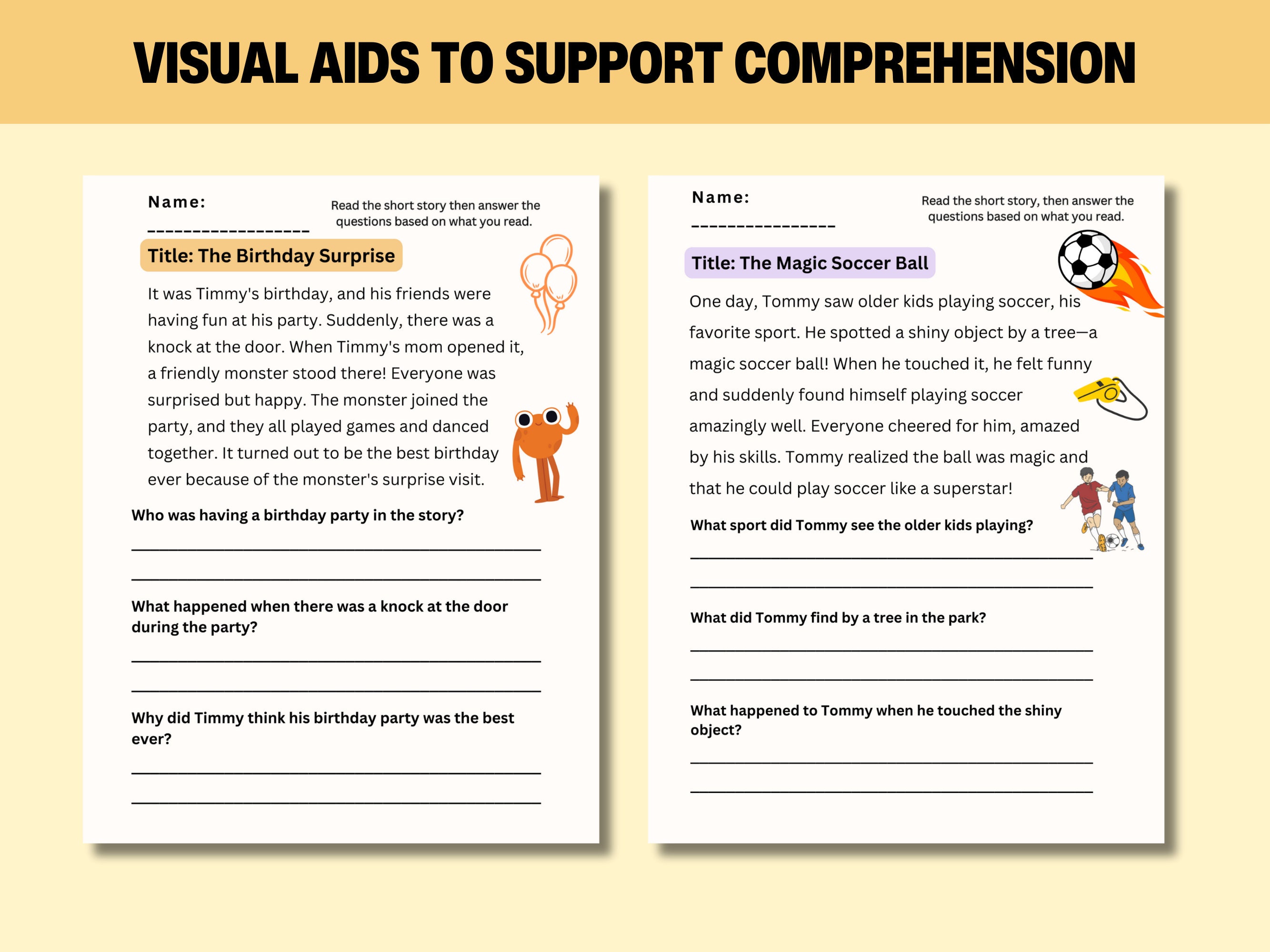 First Grade Reading Comprehension Worksheets 1st Grade Short Stories ...