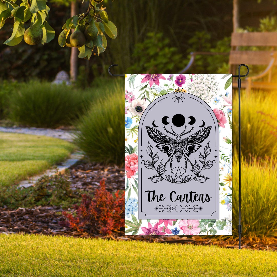 Personalized Pagan Garden Flag - Double-sided Witchcraft Decor With ...