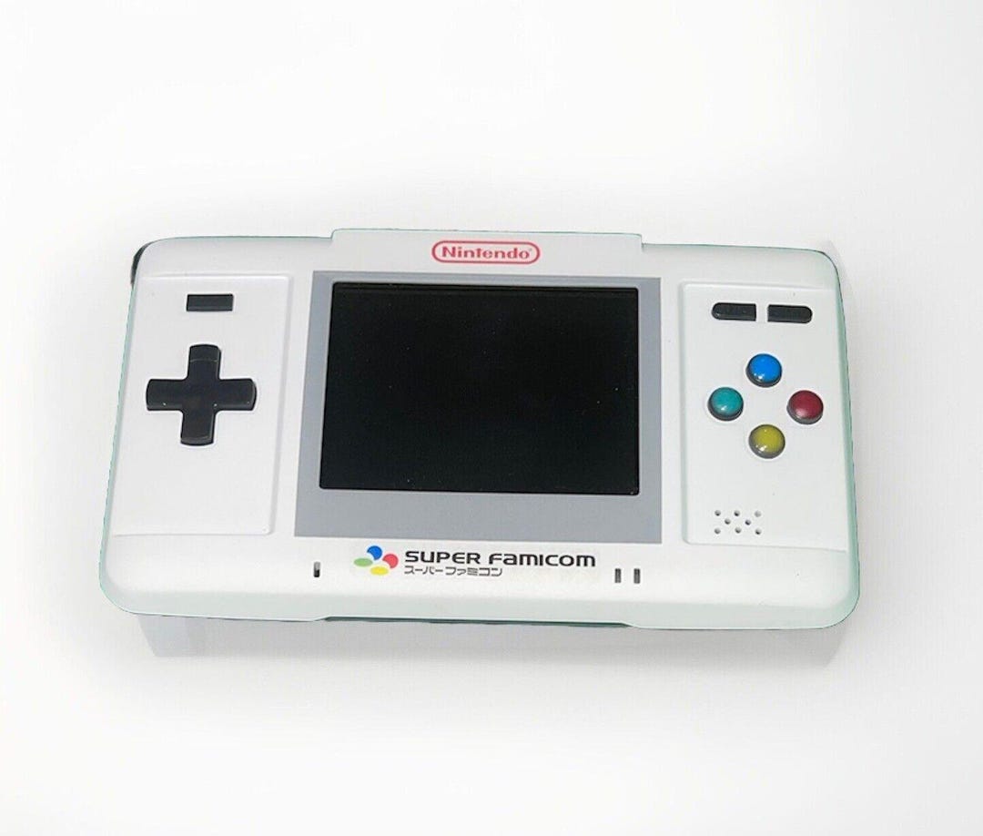 Nintendo Game Boy Macro – Super Famicom Edition, White & Grey, GBA Mod ...