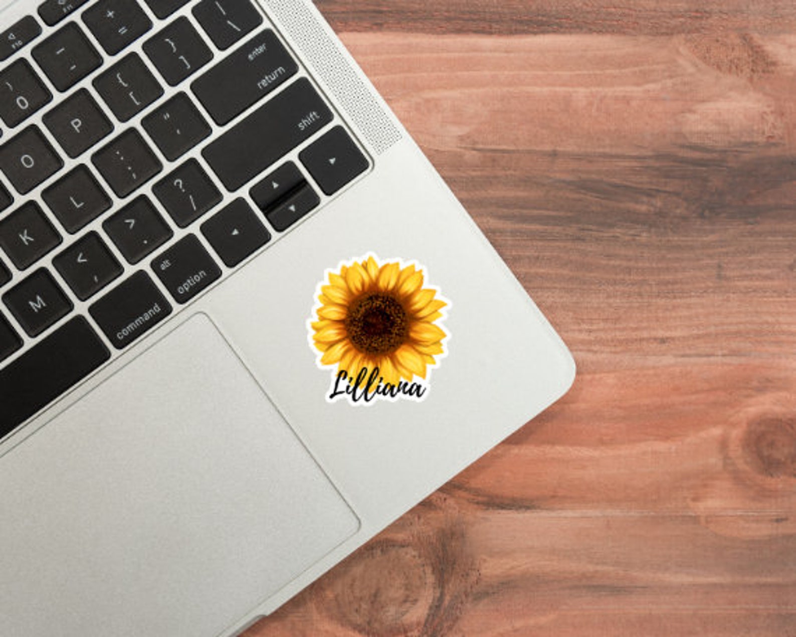 Personalized Sunflower Sticker Die-cut Floral Design Customized Die Cut ...