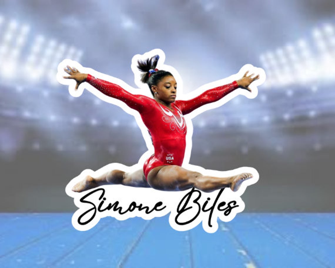 Simone Biles GOAT Gymnastics Sticker Collection for Gymnast Gift for ...